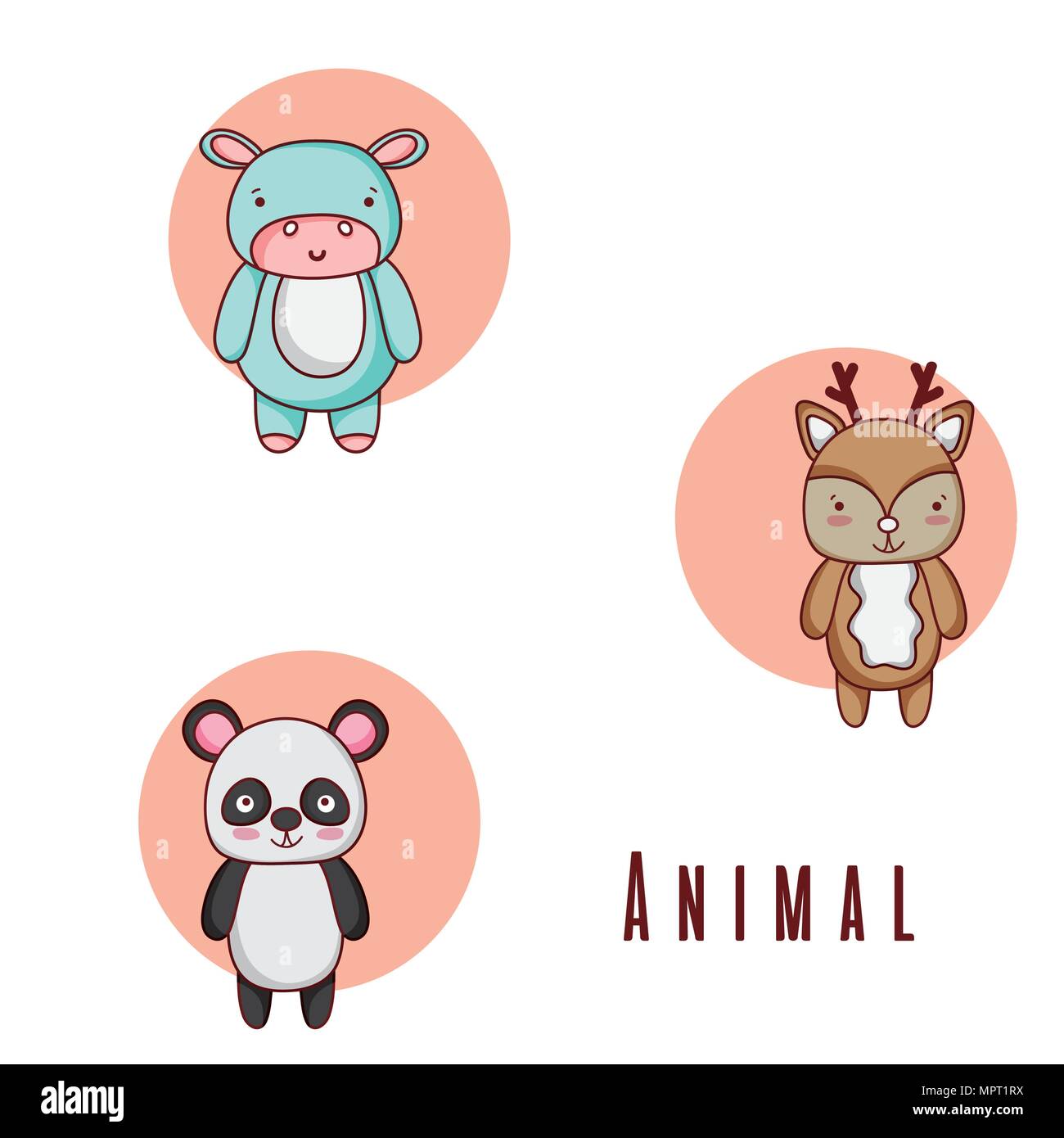 Panda bear cartoons Cut Out Stock Images & Pictures - Alamy