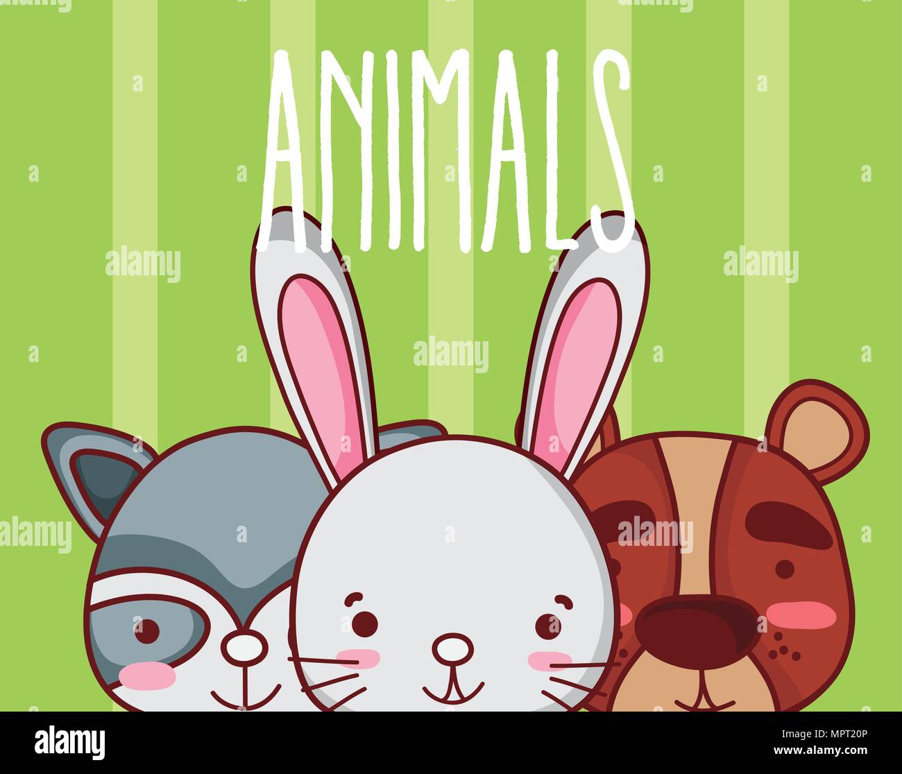 Cute animals friends cartoon Stock Vector Image & Art - Alamy