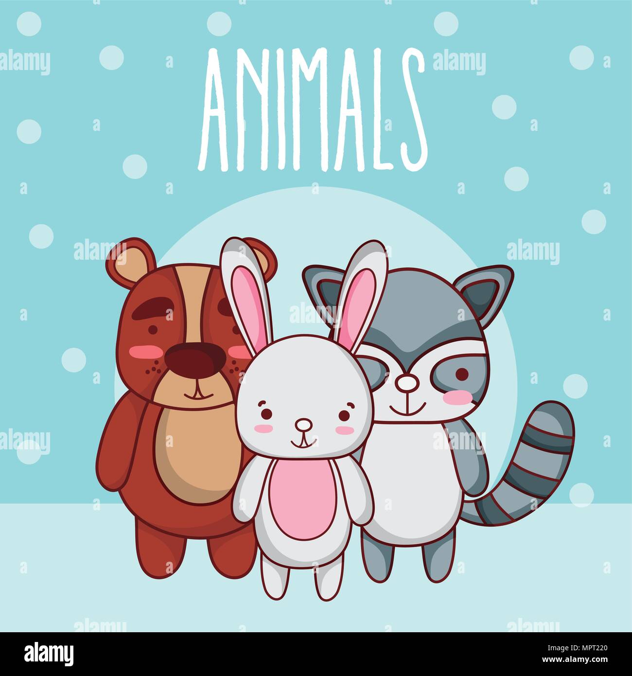Cute animals friends cartoon Stock Vector Image & Art - Alamy