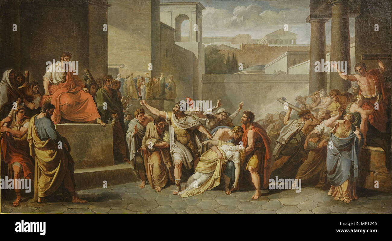 The Death of Verginia, 1804-1815 Stock Photo - Alamy