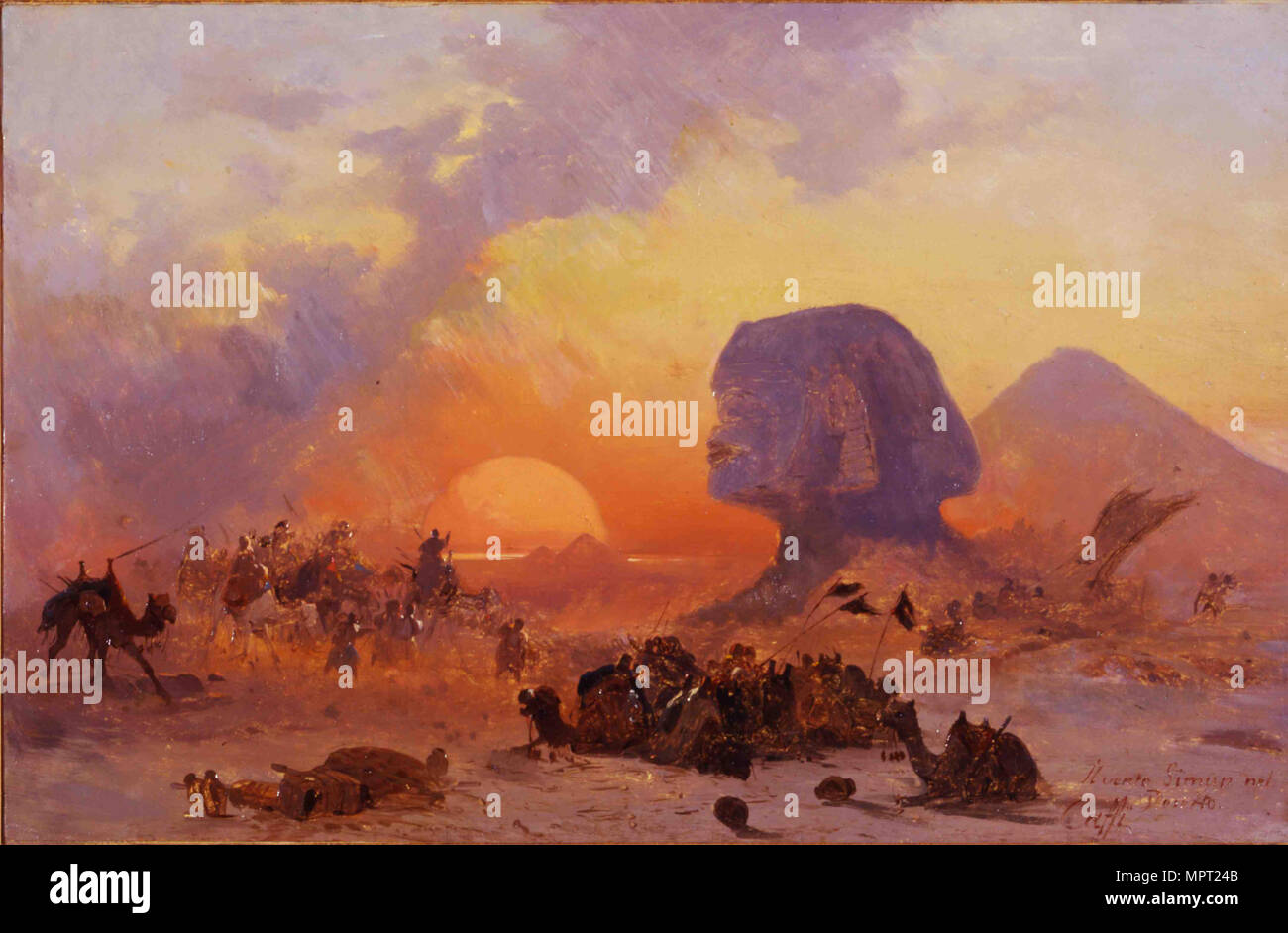 Simoom, a wind in the Desert of Egypt, ca 1844 Stock Photo - Alamy