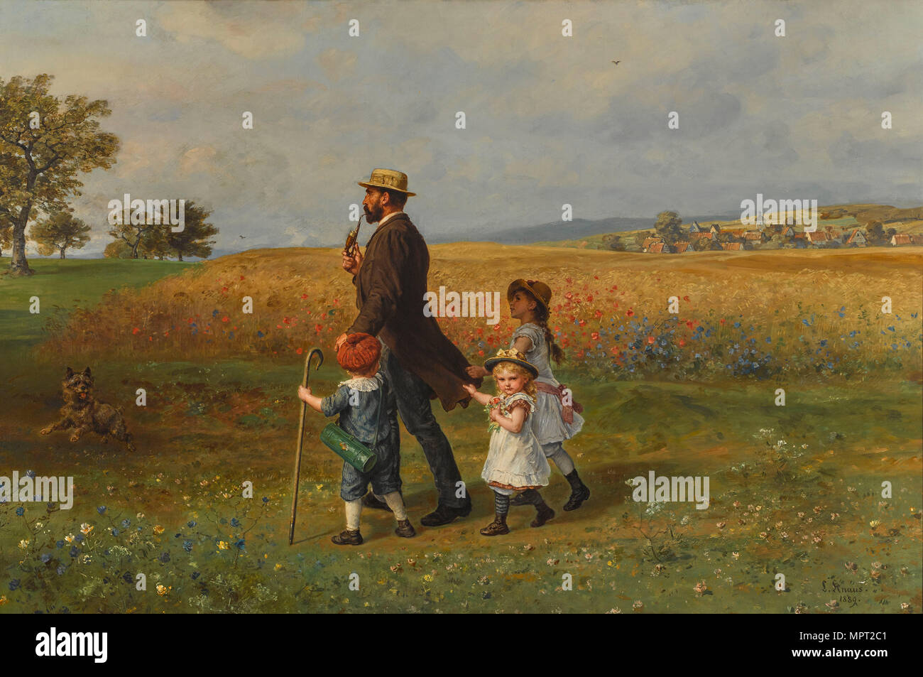 Sunday Promenade, 1889 Stock Photo - Alamy