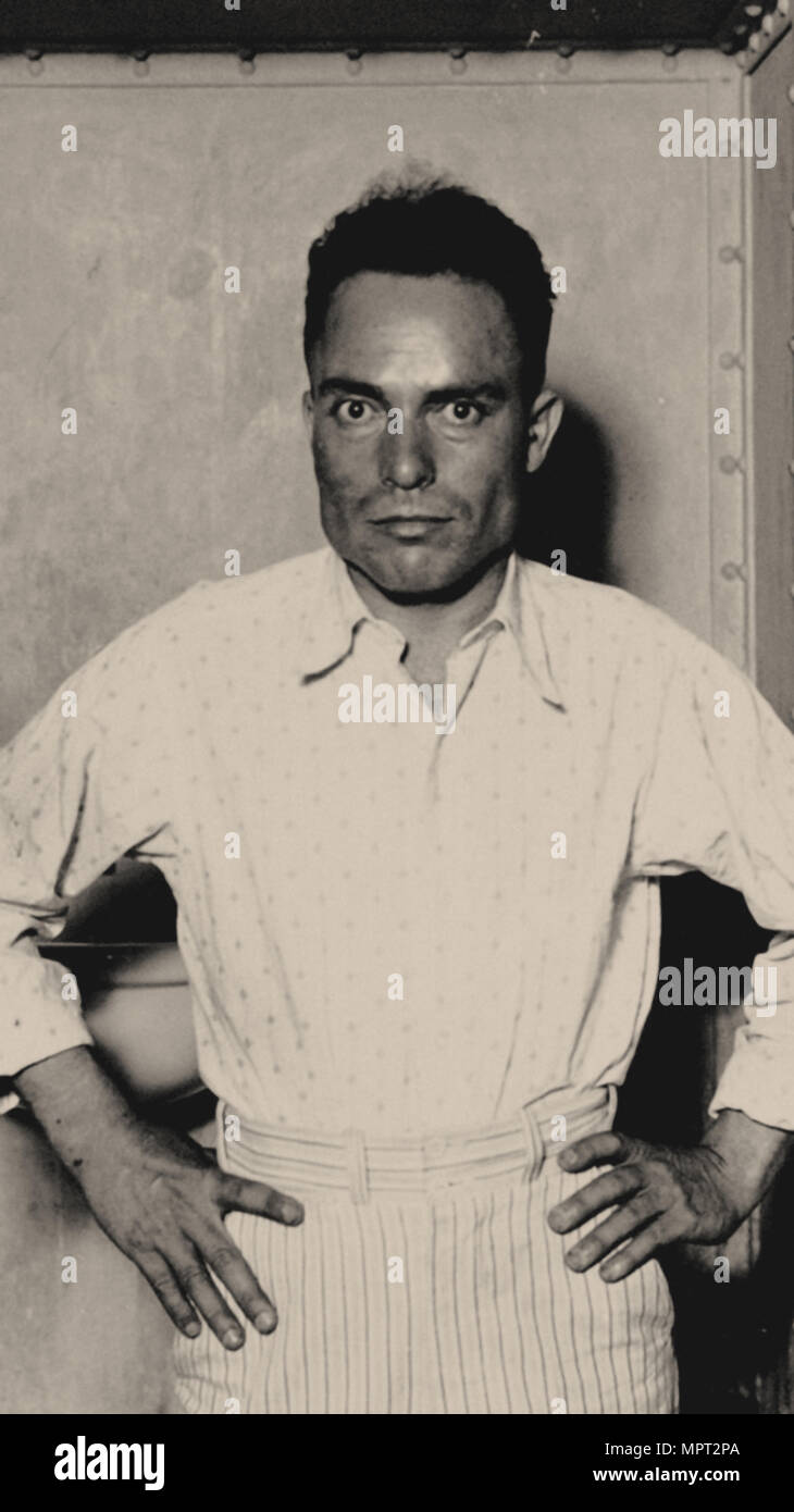 Assassin Giuseppe Zangara in a Miami jail, 1933 Stock Photo - Alamy