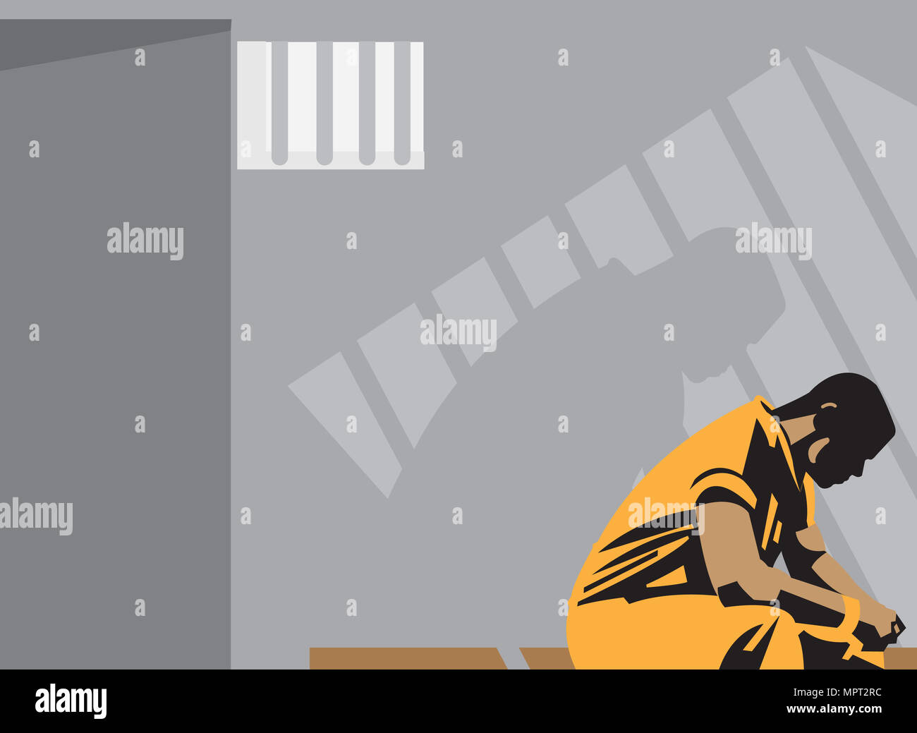 Single prisoner cell hi-res stock photography and images - Alamy