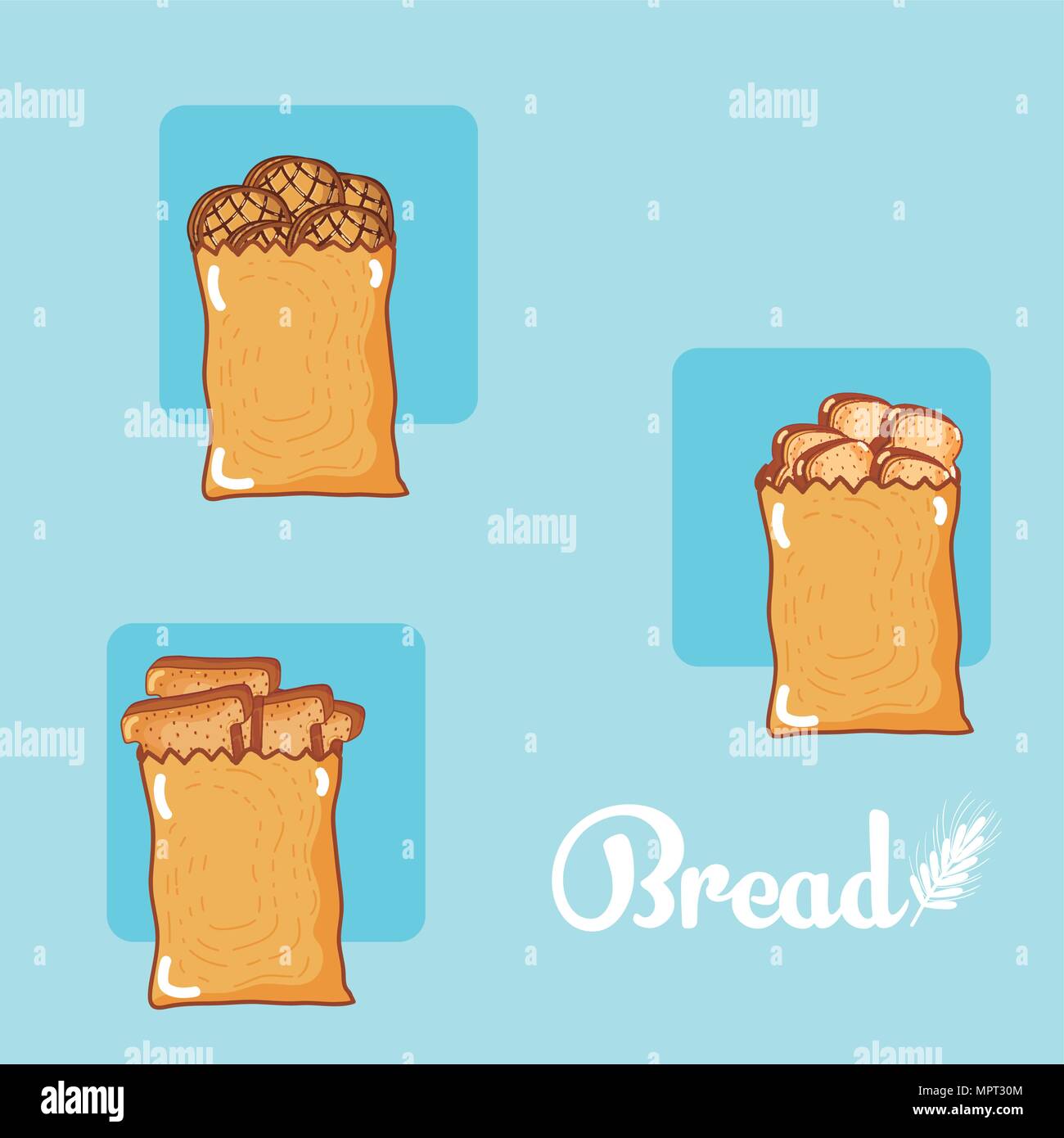 set of bread icons Stock Vector Image & Art - Alamy