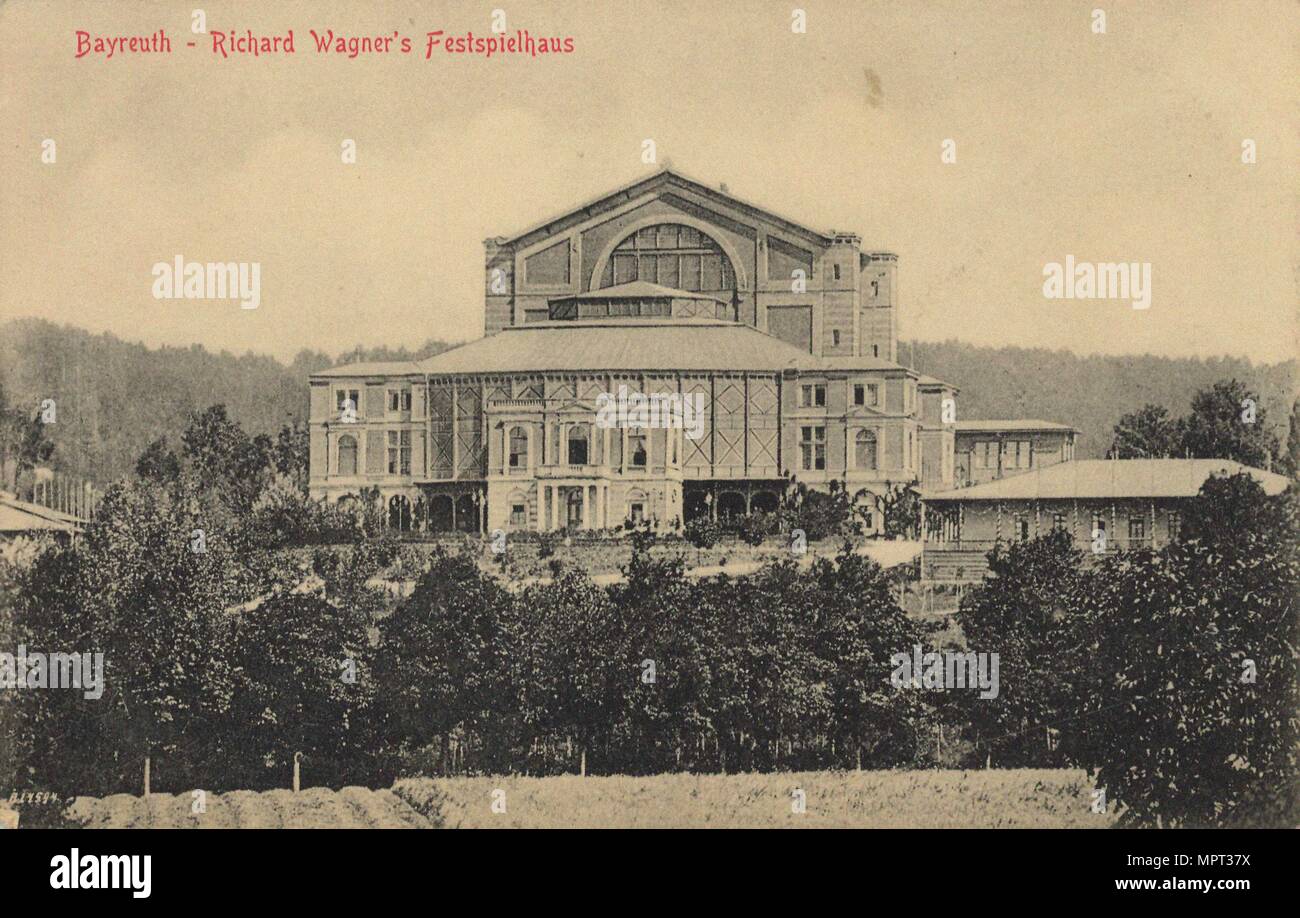 The Bayreuth Festival Theatre, 1900s Stock Photo - Alamy