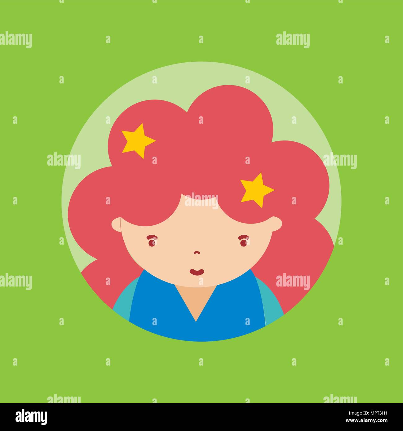 Cute girl avatar Stock Vector Image & Art - Alamy