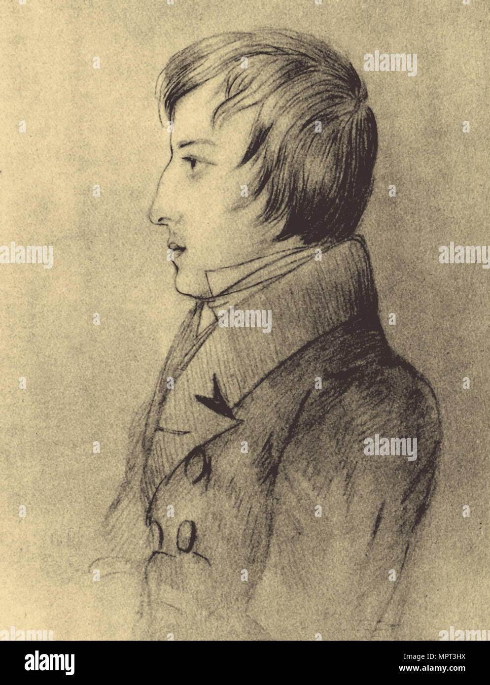 Portrait of Frédéric Chopin (1810-1849), 1829 Stock Photo - Alamy