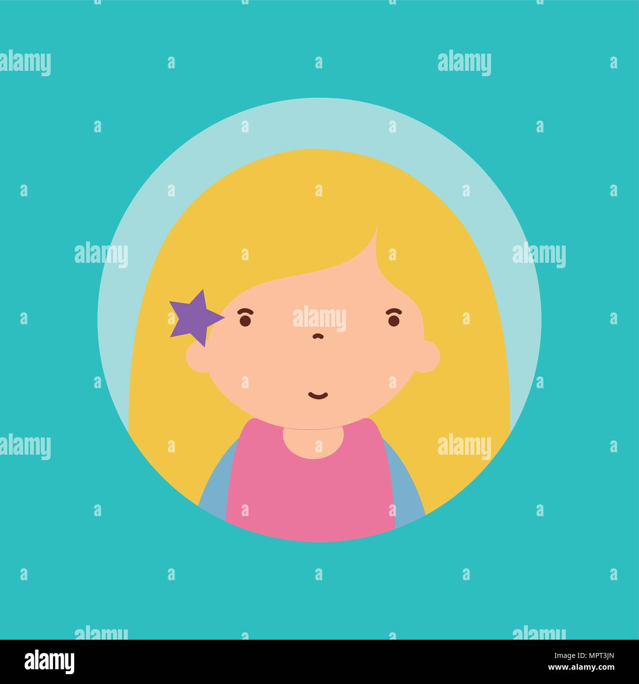 Cute girl avatar Stock Vector Image & Art - Alamy