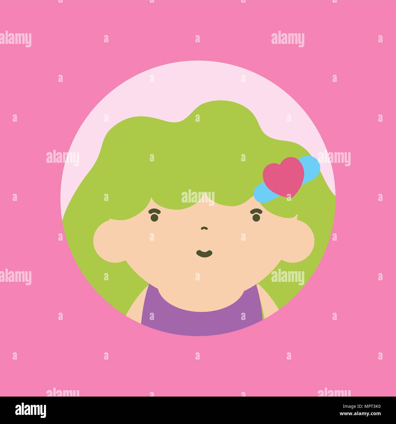 Cute girl avatar Stock Vector Image & Art - Alamy