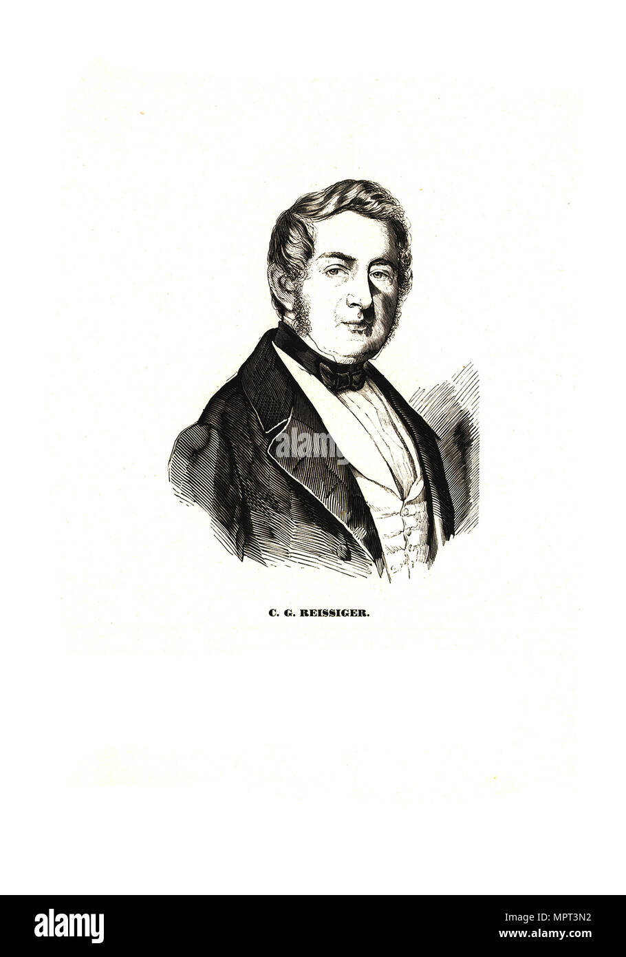 Portrait of Carl Gottlieb Reissiger (1798-1859), 1839 Stock Photo - Alamy
