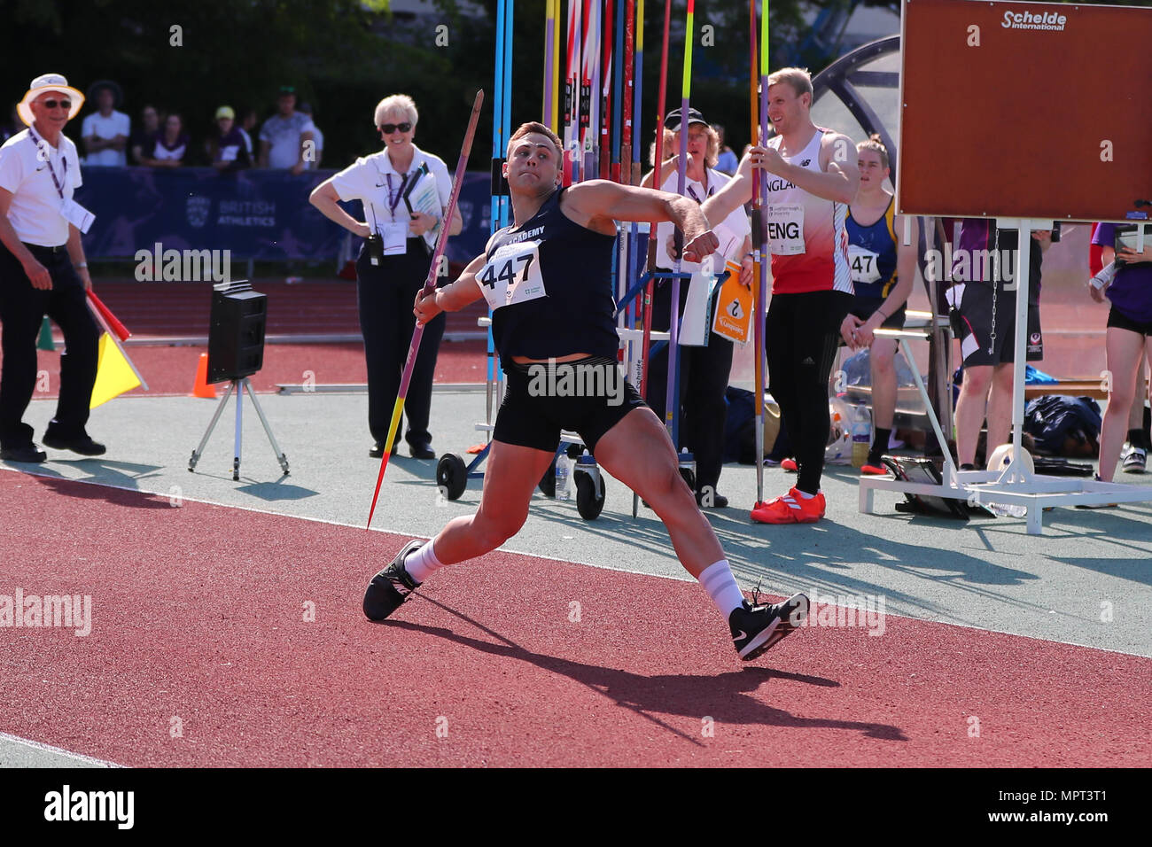 Loughborough, England, 20th, May, 2018. Benji Pearson competing in the ...