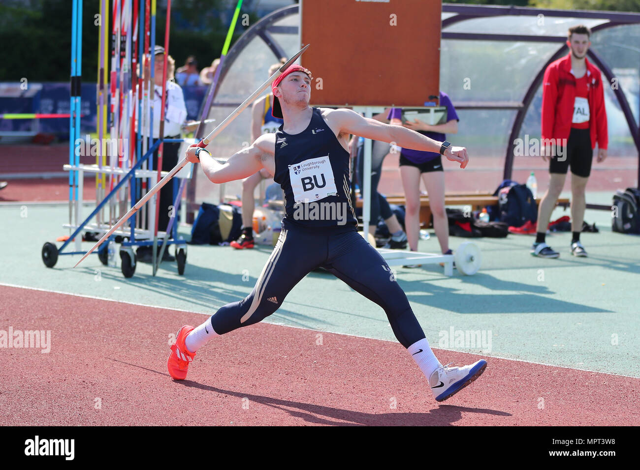 Loughborough, England, 20th, May, 2018. Jack Magee competing in the Men ...
