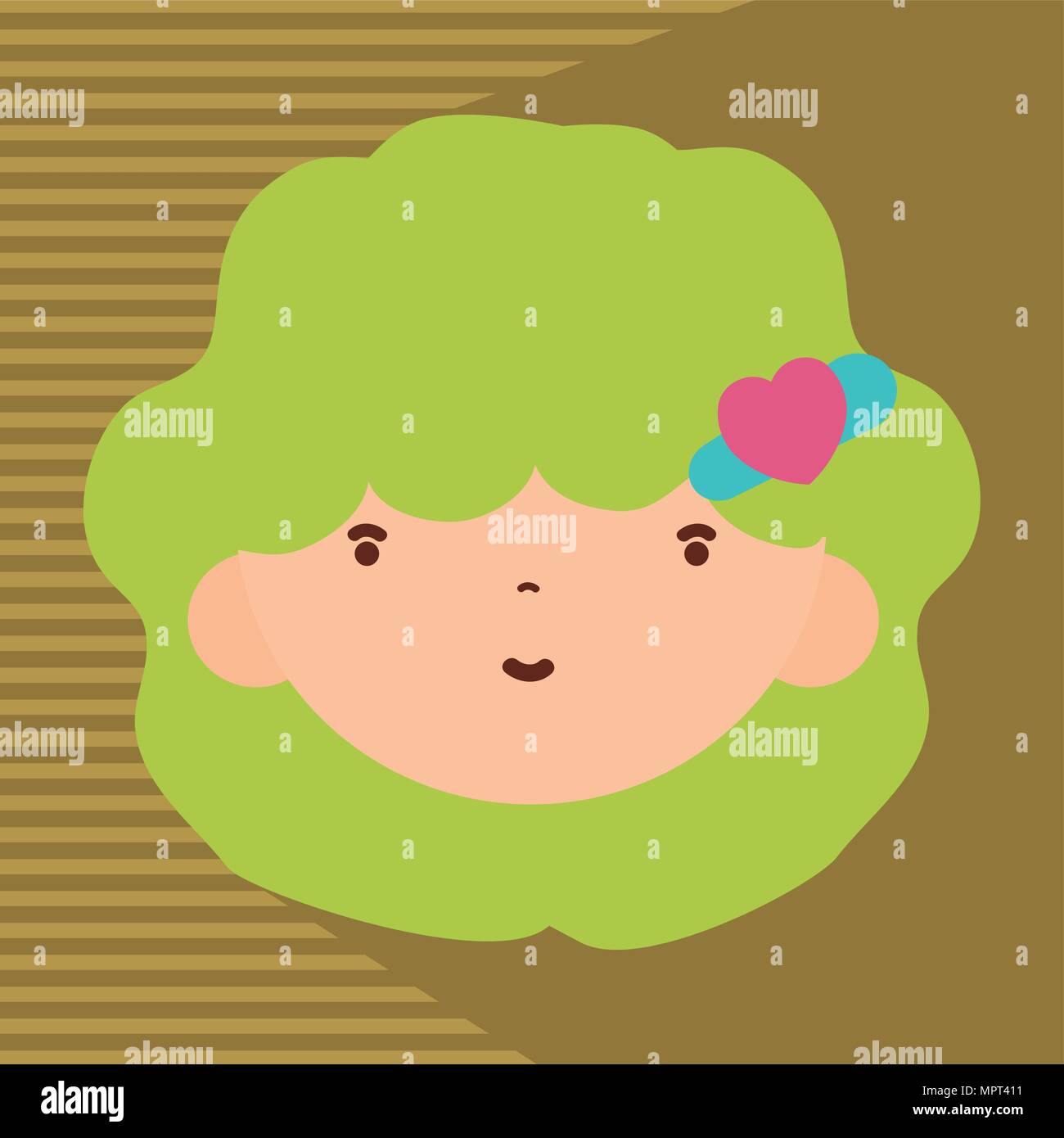 Cute girl avatar Stock Vector Image & Art - Alamy