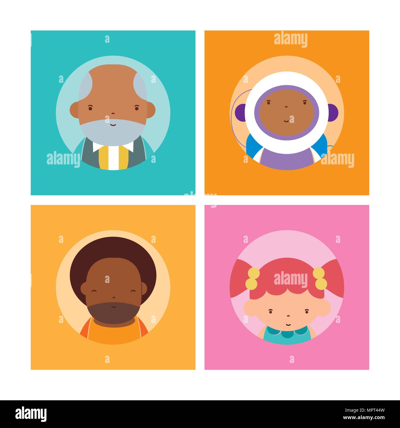Set of avatars Stock Vector Image & Art - Alamy