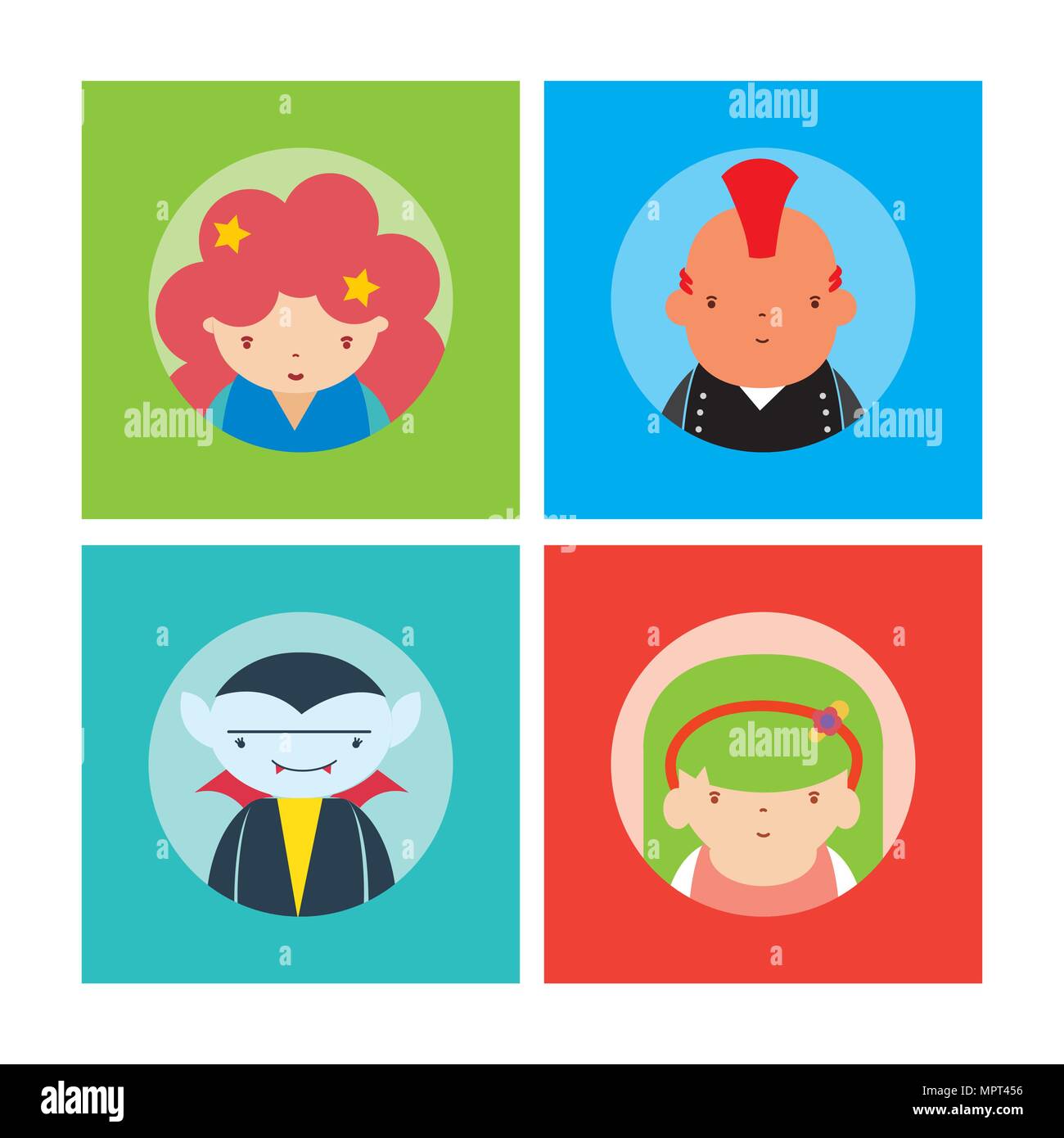 Set of avatars Stock Vector Image & Art - Alamy