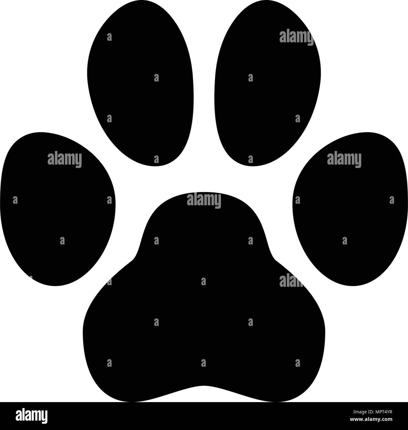 Paw symbol hi-res stock photography and images - Alamy