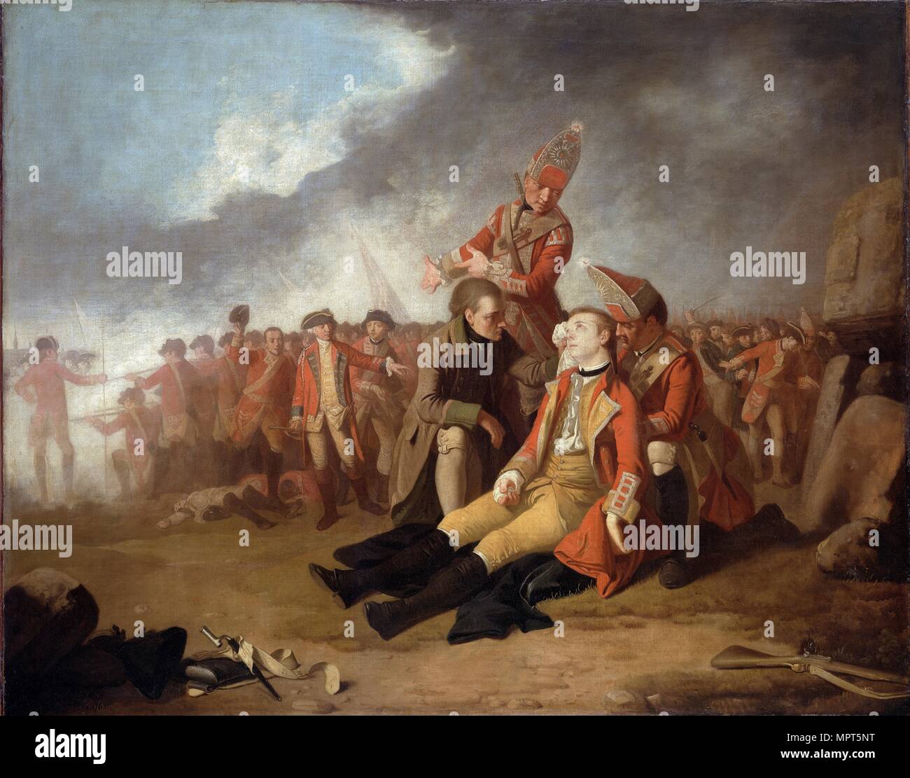 The Death of General Wolfe, 1763. Artist: Edward Penny Stock Photo - Alamy