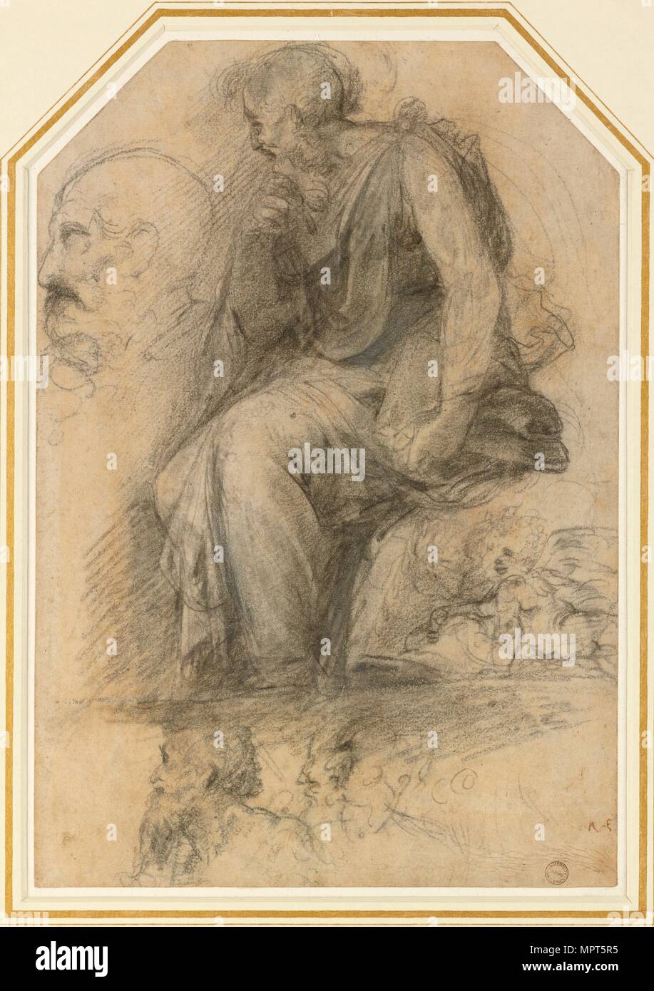 Raphael disputa study hi-res stock photography and images - Alamy