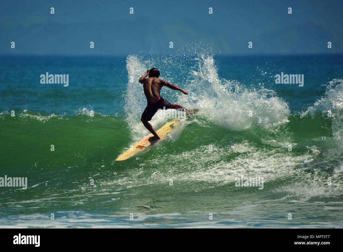 Surfing in Baler, Luzon, Philippines Stock Photo - Alamy