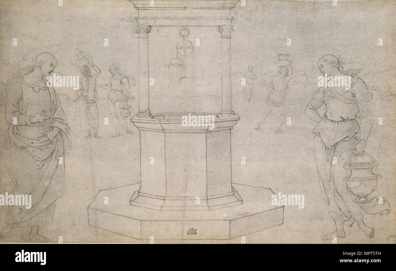 Christ and the Woman of Samaria, late 15th-early 16th century. Artist: Perugino Stock Photo - Alamy