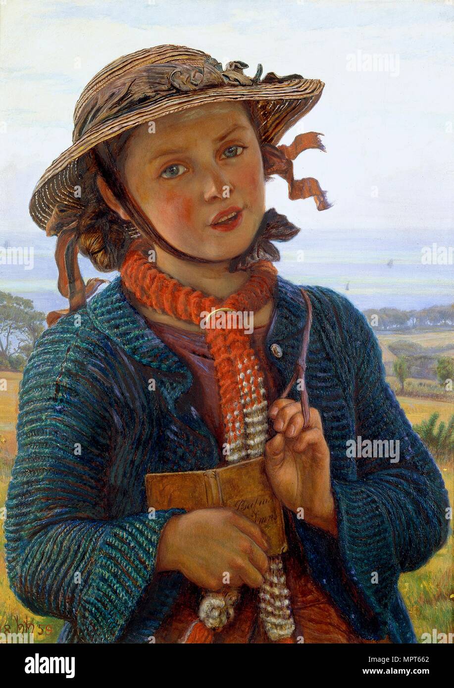 The School-Girl's Hymn, 1859. Artist: William Holman Hunt Stock Photo ...