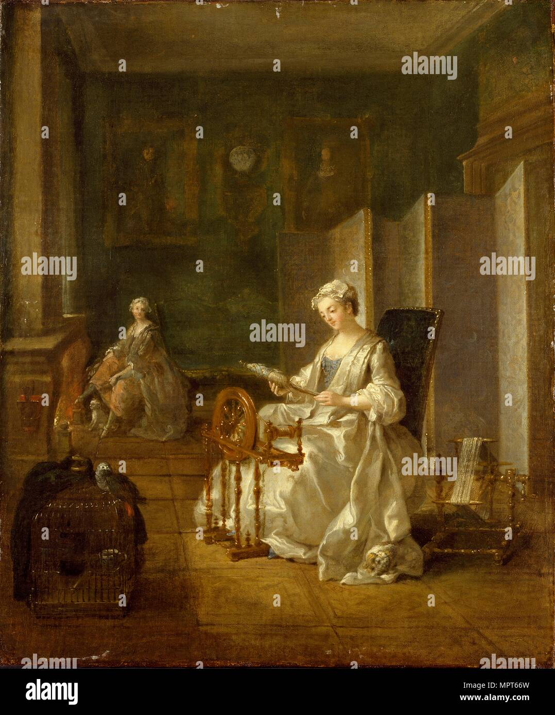 Interior with two Women, late 1730s-early 1740s. Artist: Etienne ...