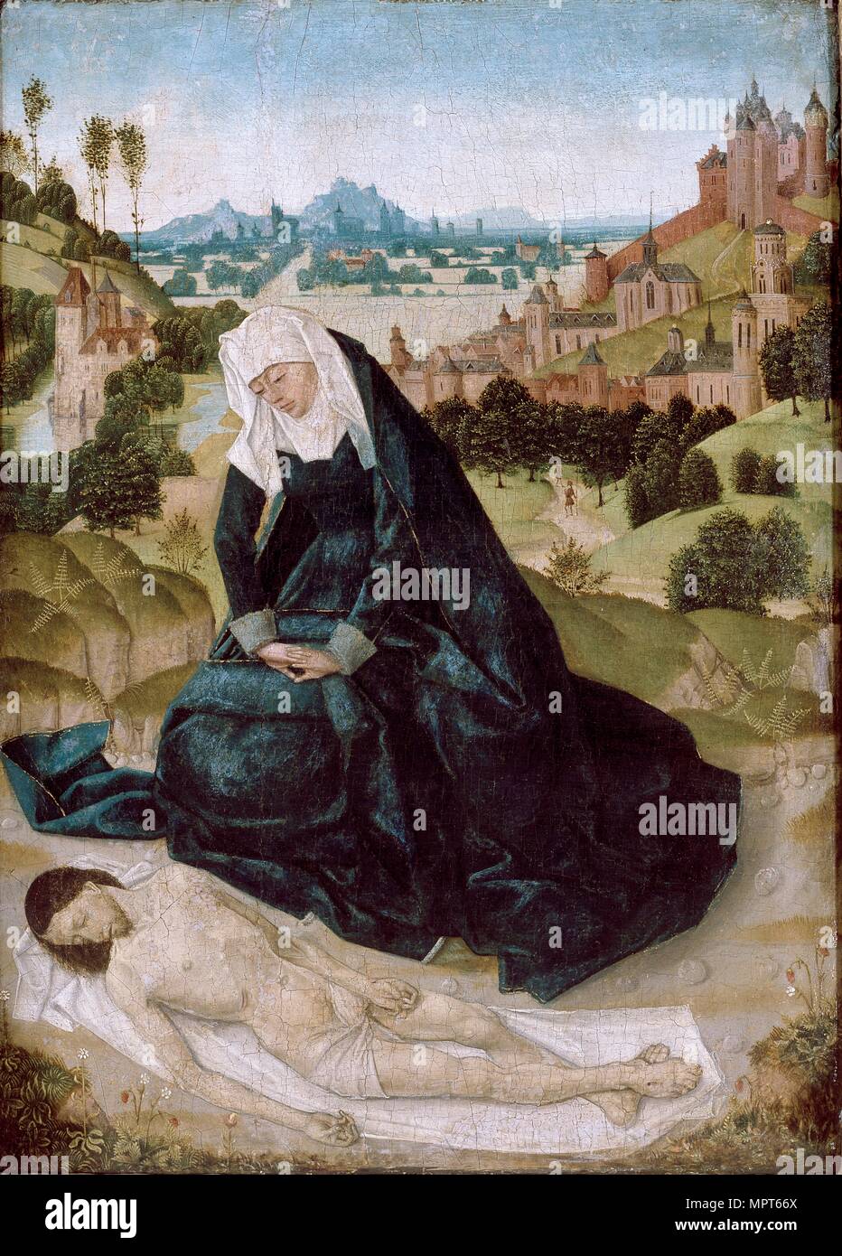 Pieta, 15th century. Artist: Simon Marmion Stock Photo - Alamy