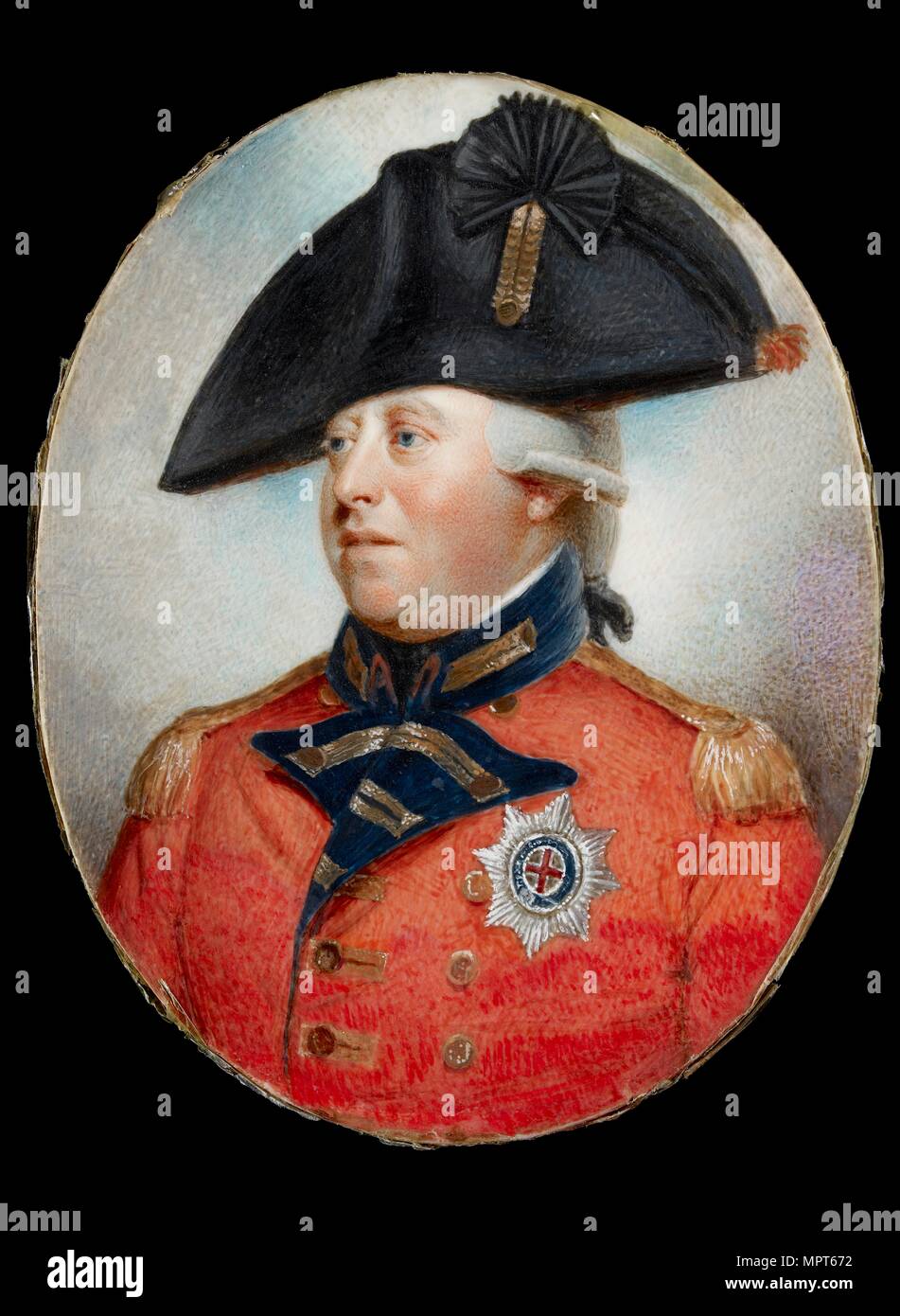 Portrait of King George III, 18th century. Artist: Unknown Stock Photo ...