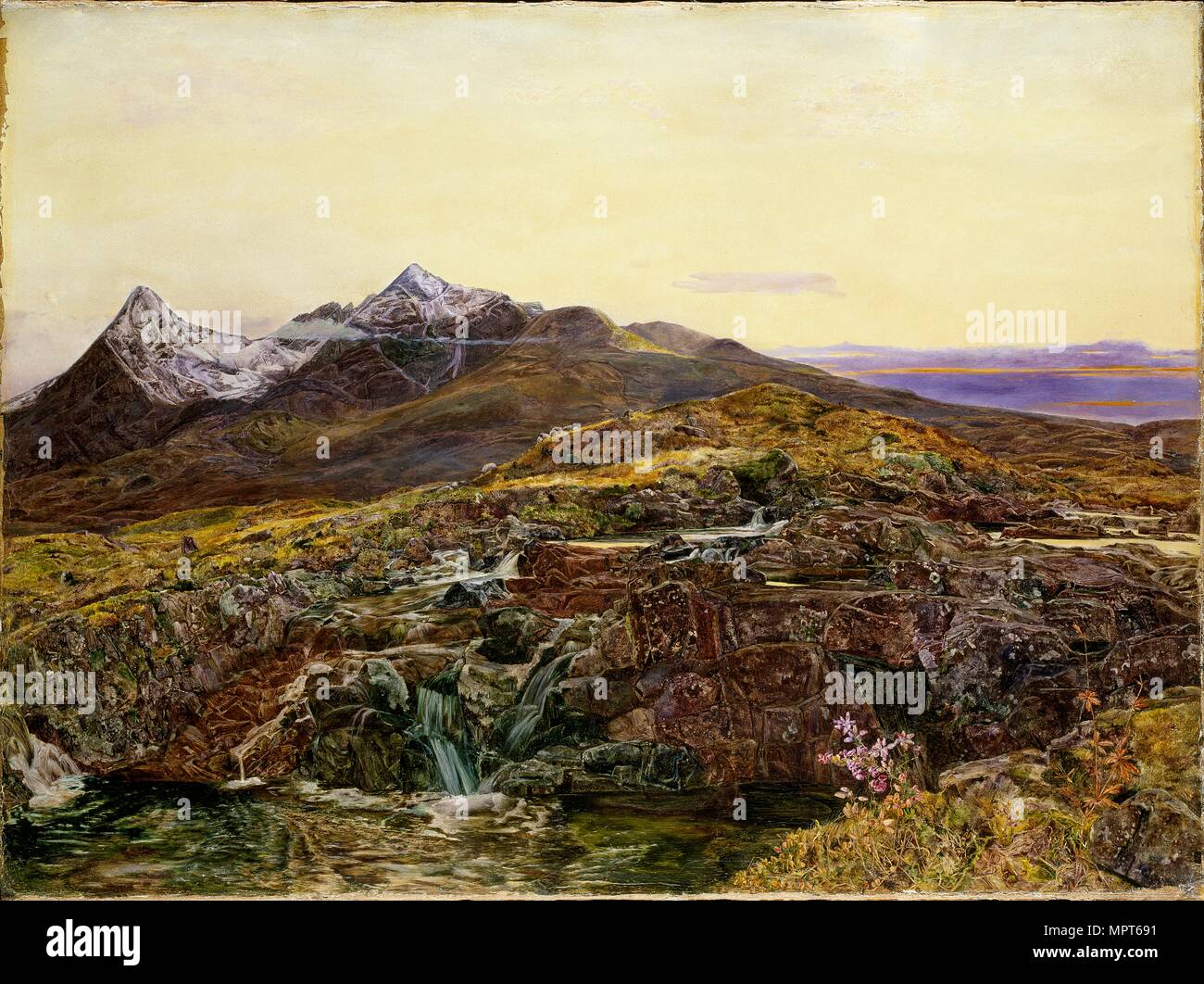 Cuillin Ridge, Skye, from Sligachan, 1855. Artist: John William ...