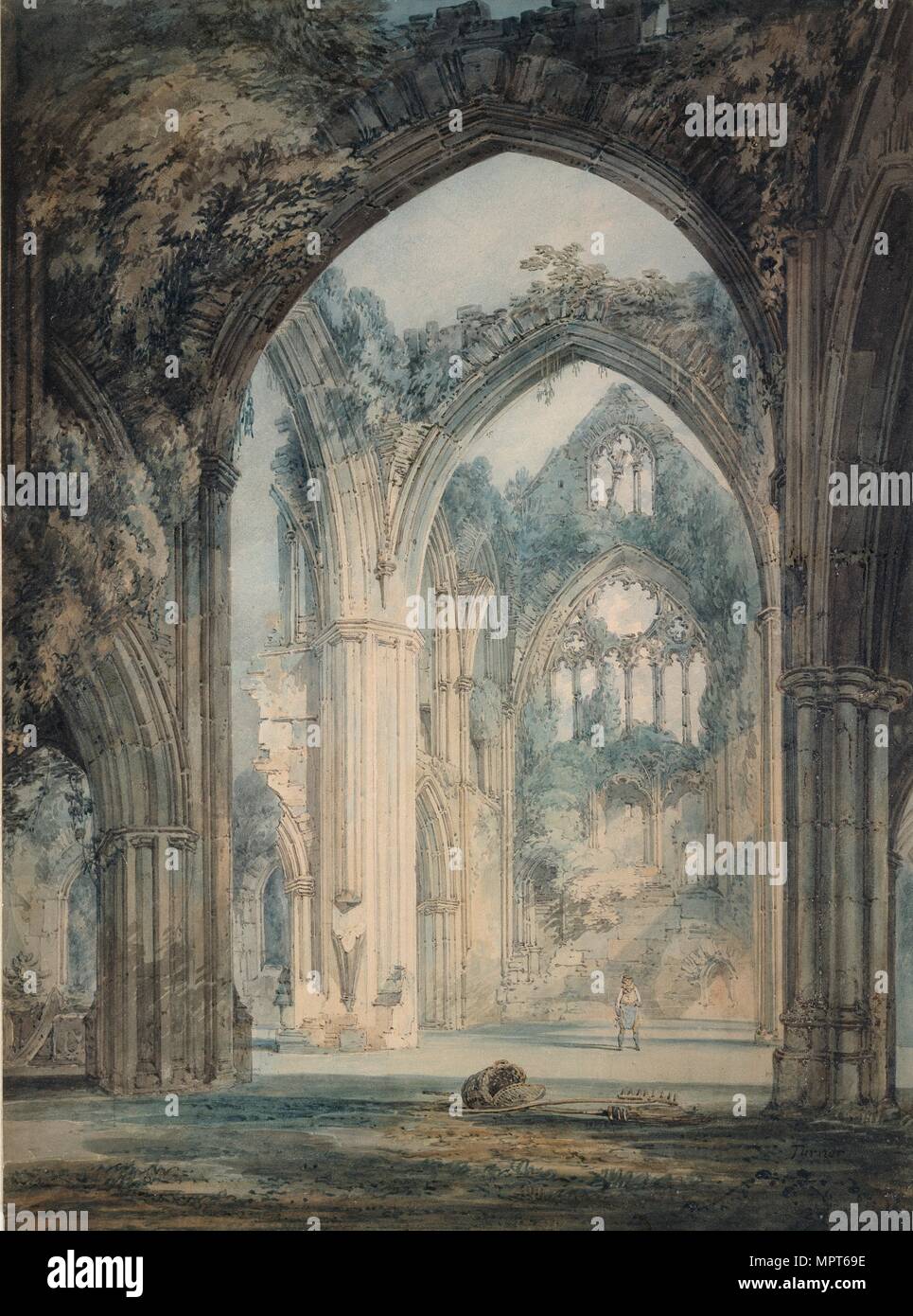 Interior of tintern abbey hi-res stock photography and images - Alamy