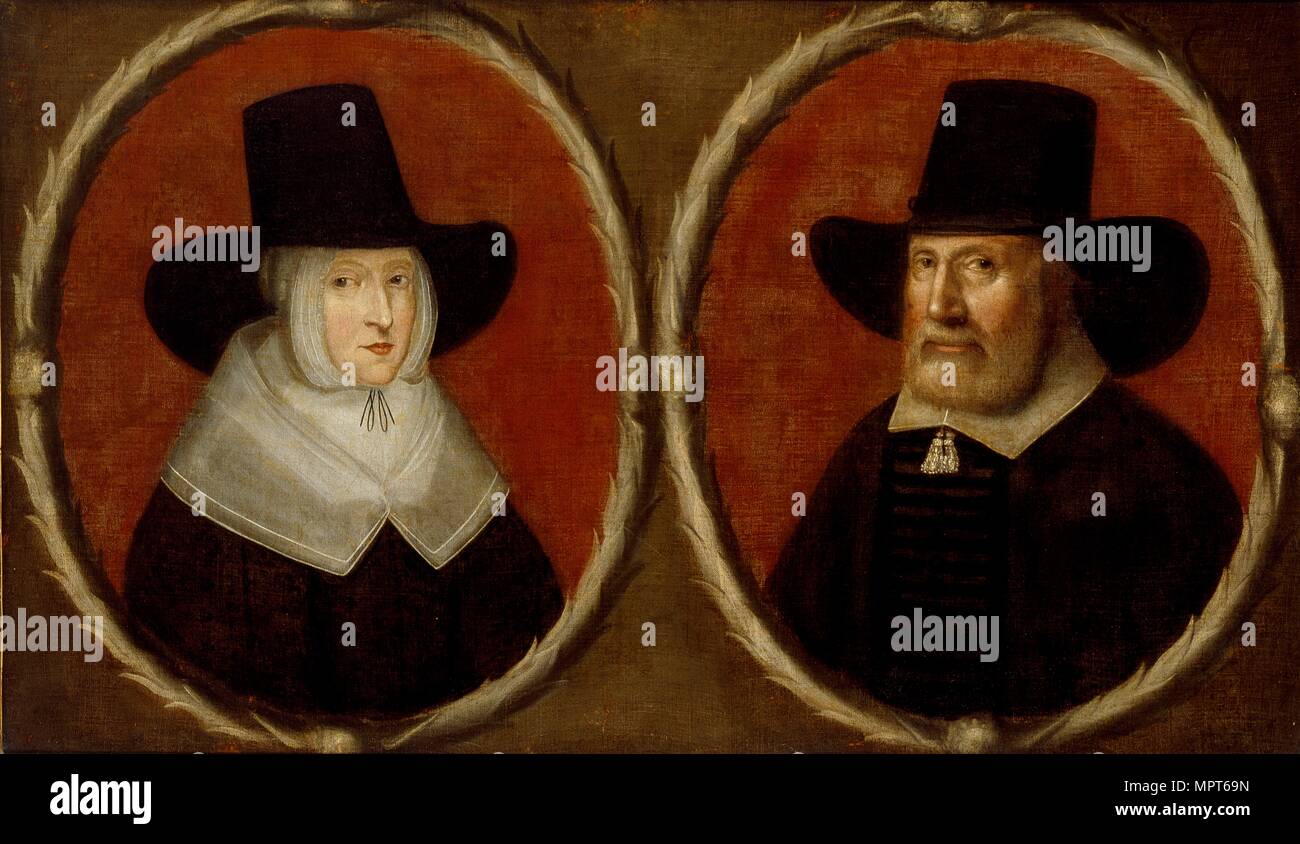 Portrait of a Couple, said to be John Tradescant the Elder and his Wife ...