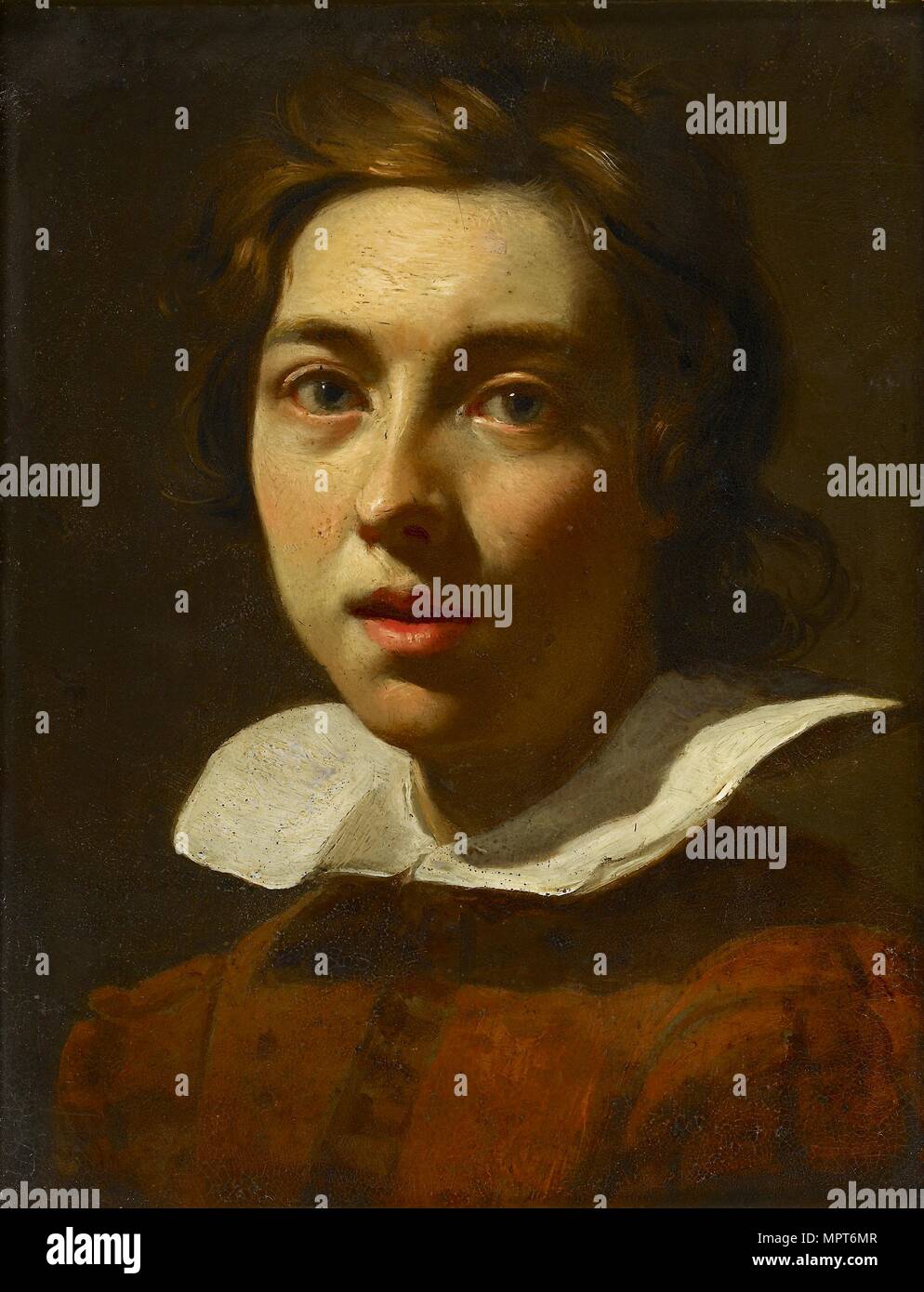Portrait of a young Man, mid 17th century. Artist: Unknown Stock Photo ...