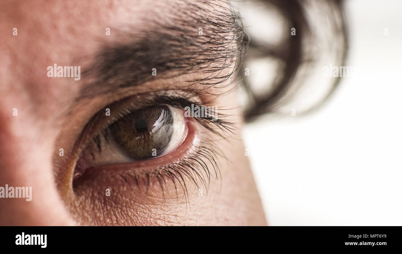 close up of an eye of a man Stock Photo - Alamy