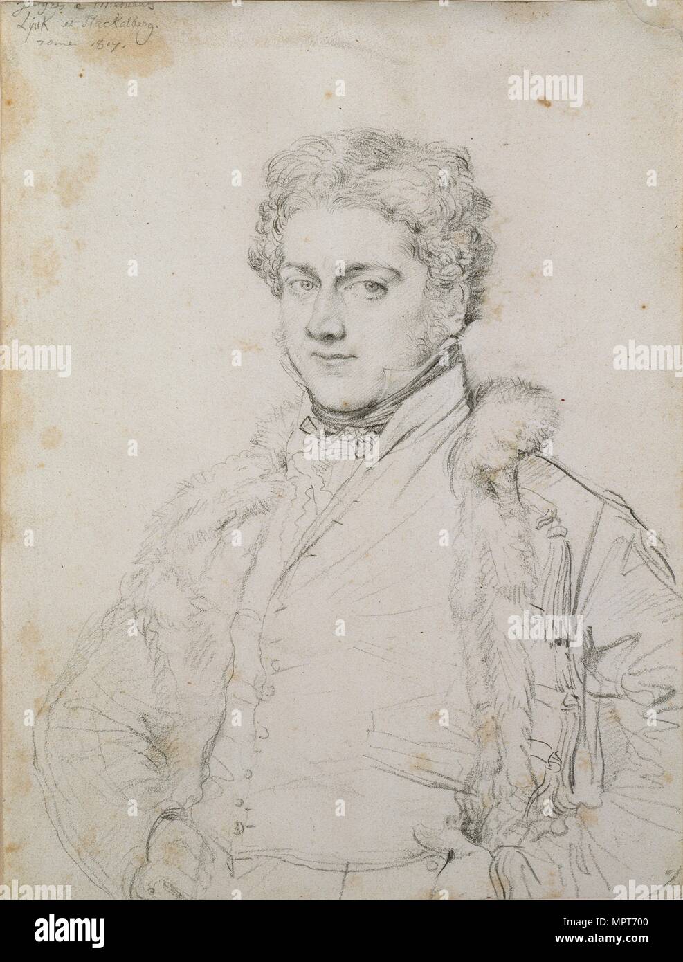 Portrait of Charles Robert Cockerell, 1817. Artist: Jean-Auguste ...