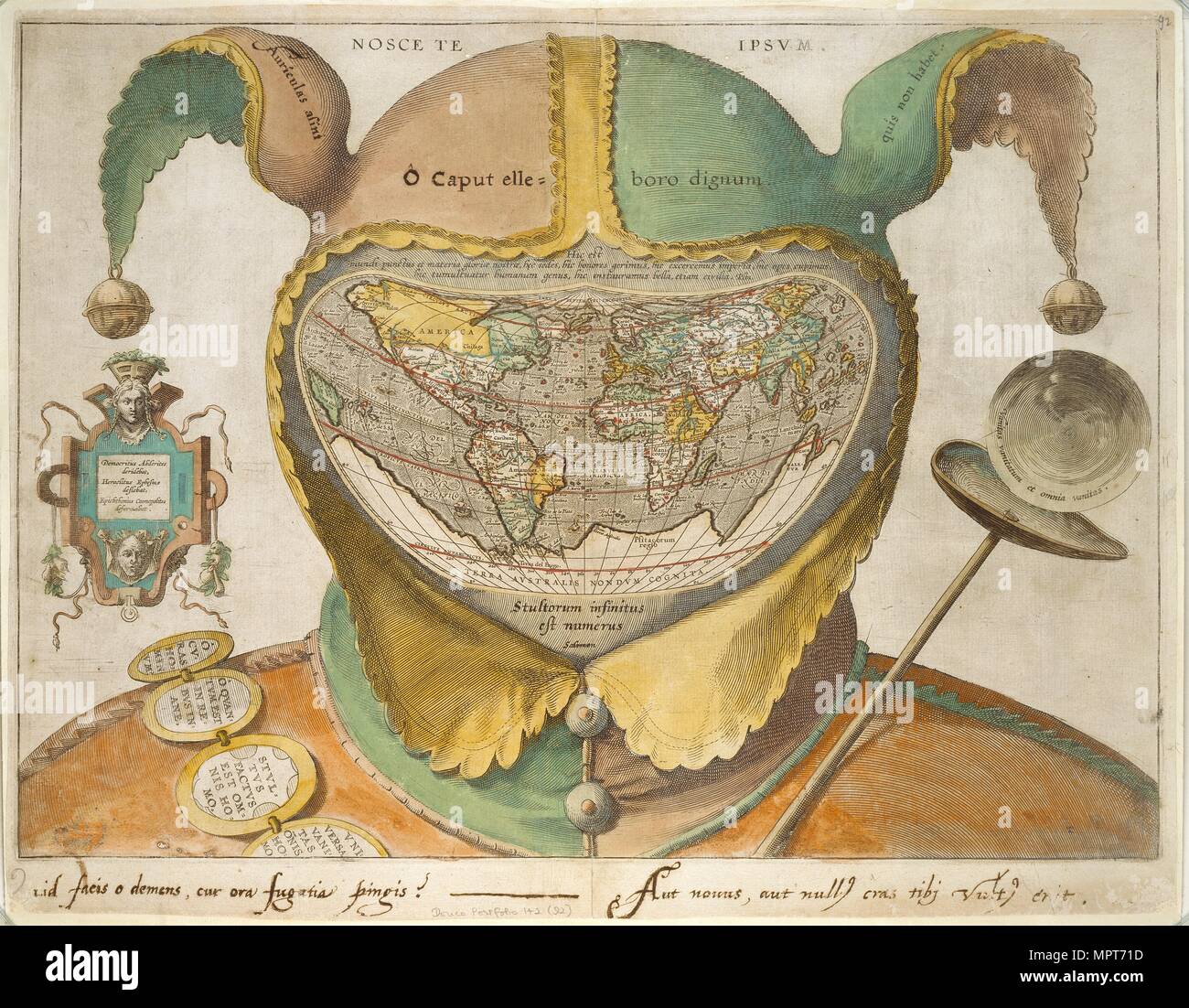 Fool's cap world map hi-res stock photography and images - Alamy