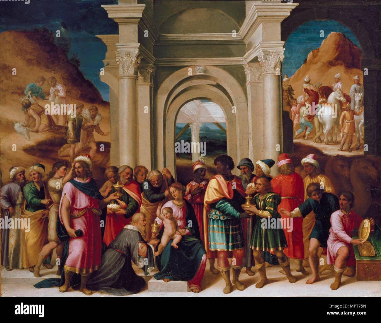 The Adoration of the Magi, c1530. Artist: Unknown Stock Photo - Alamy