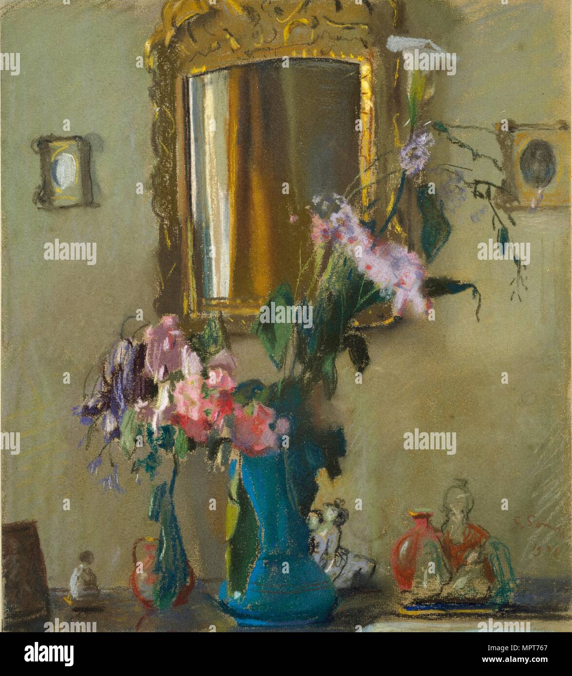 Still Life: An Interior, 1931. Artist: Konstantin Somov Stock Photo - Alamy