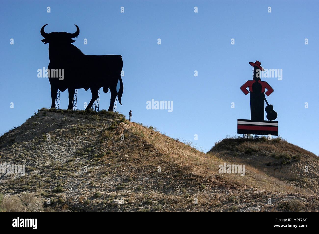 A roadside billboard advertisement of one of Spain's most famous ...