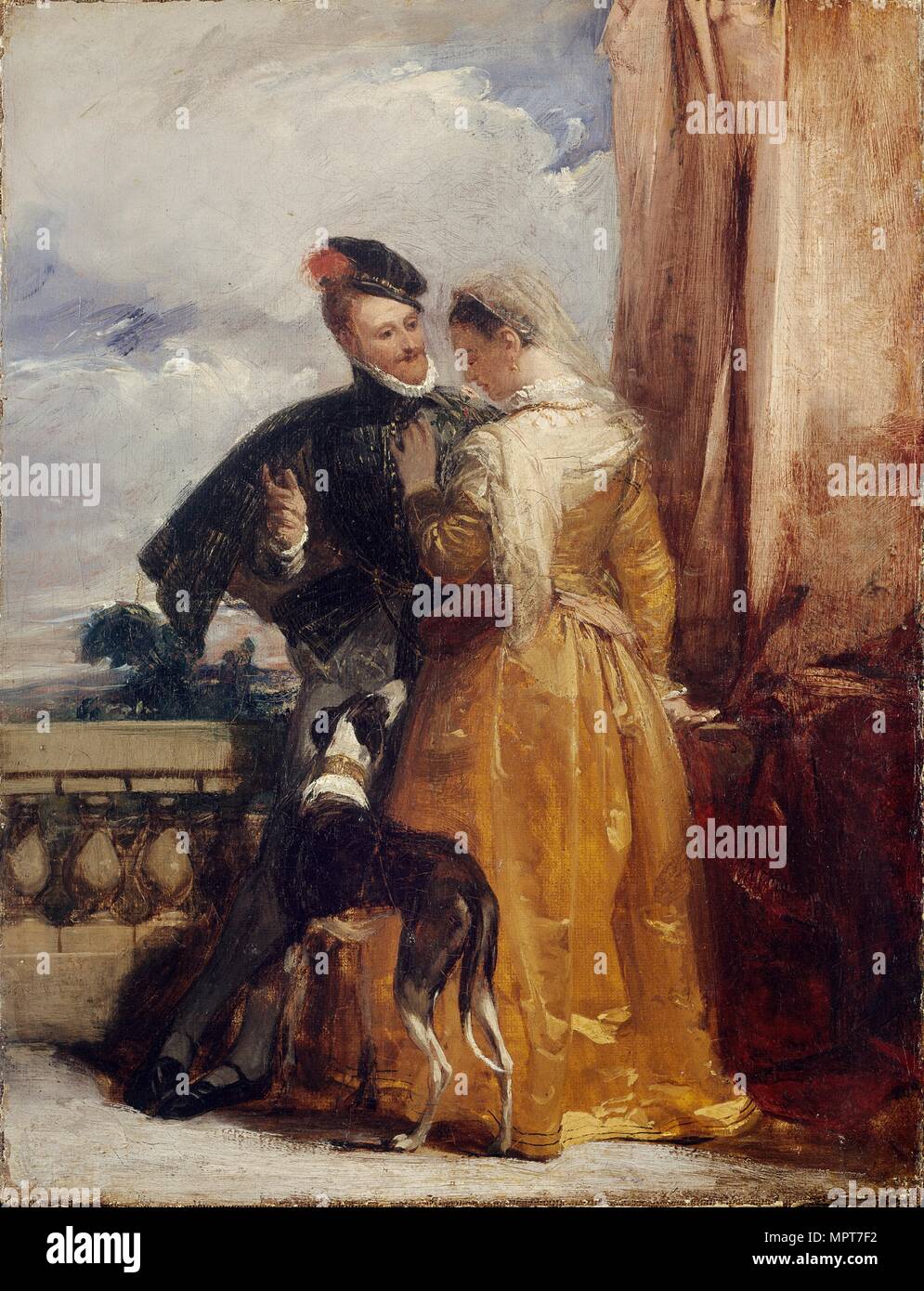 Amy Robsart and the Earl of Leicester, c1827. Artist: Richard Parkes ...