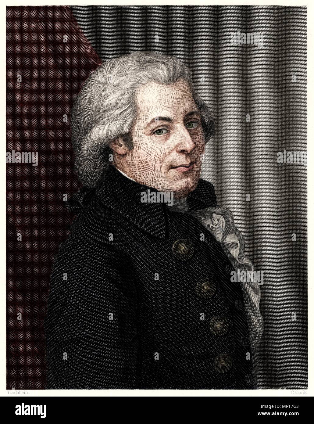 'Mozart', 19th century. Artist: C Cook Stock Photo - Alamy