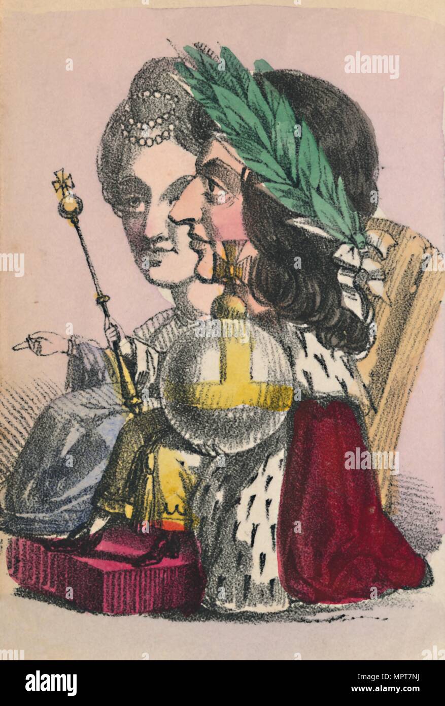 'William & Mary', 1856. Artist: Alfred Crowquill Stock Photo - Alamy