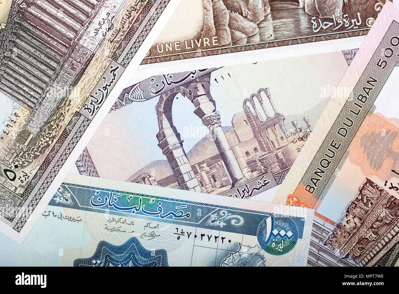 Money from Liban, a background Stock Photo - Alamy
