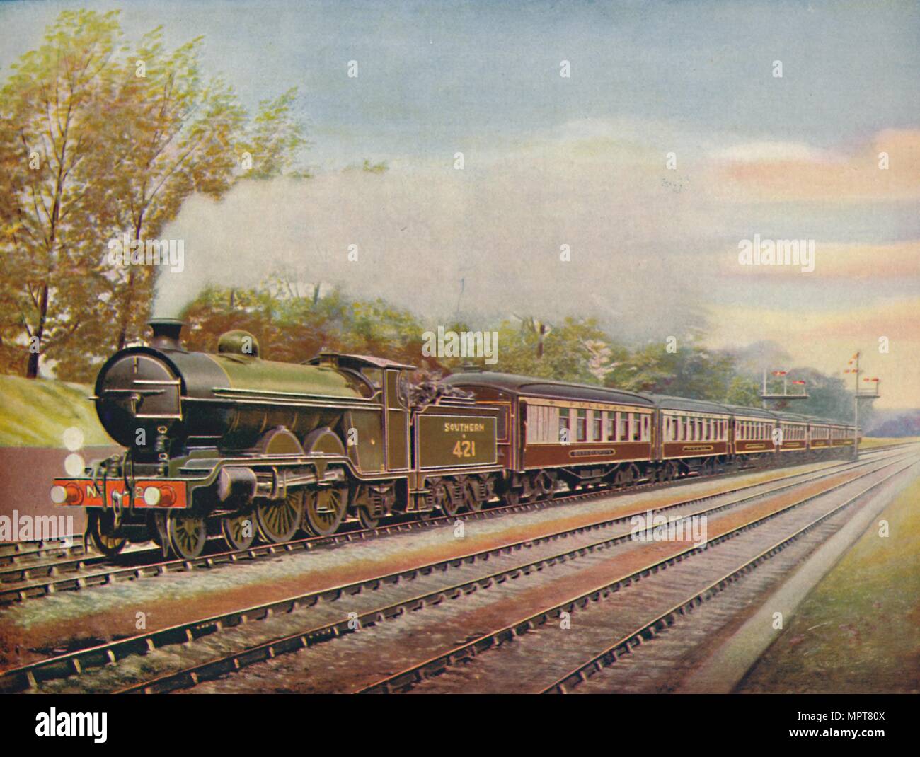 'The Southern Belle Express, Southern Railway', 1926. Artist: Unknown ...