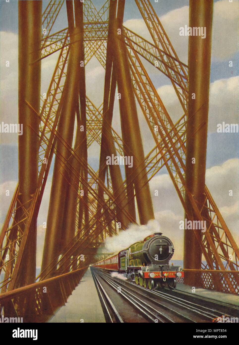 Forth bridge painting hi-res stock photography and images - Alamy