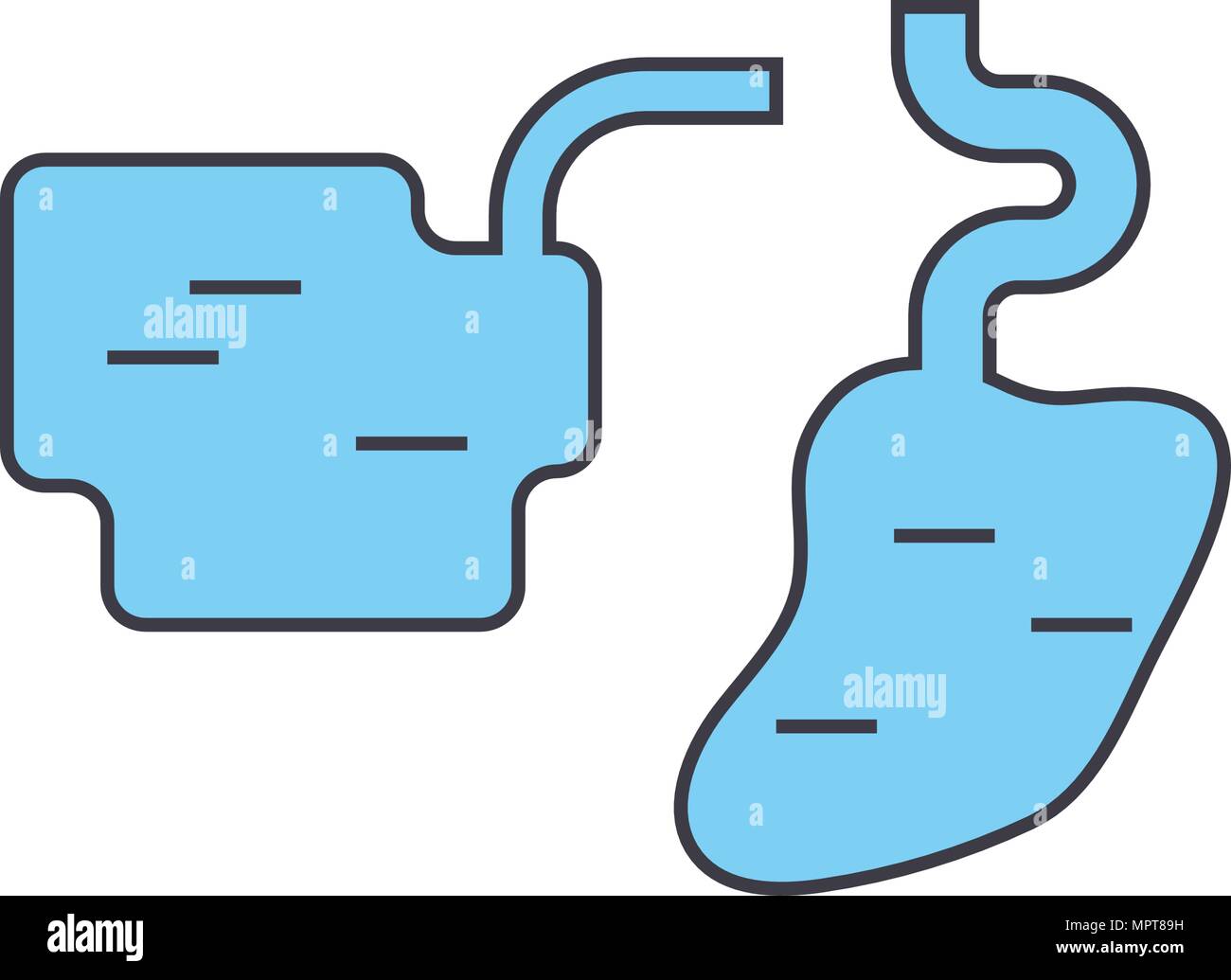 Lake line icon, vector illustration. Lake flat concept sign Stock ...