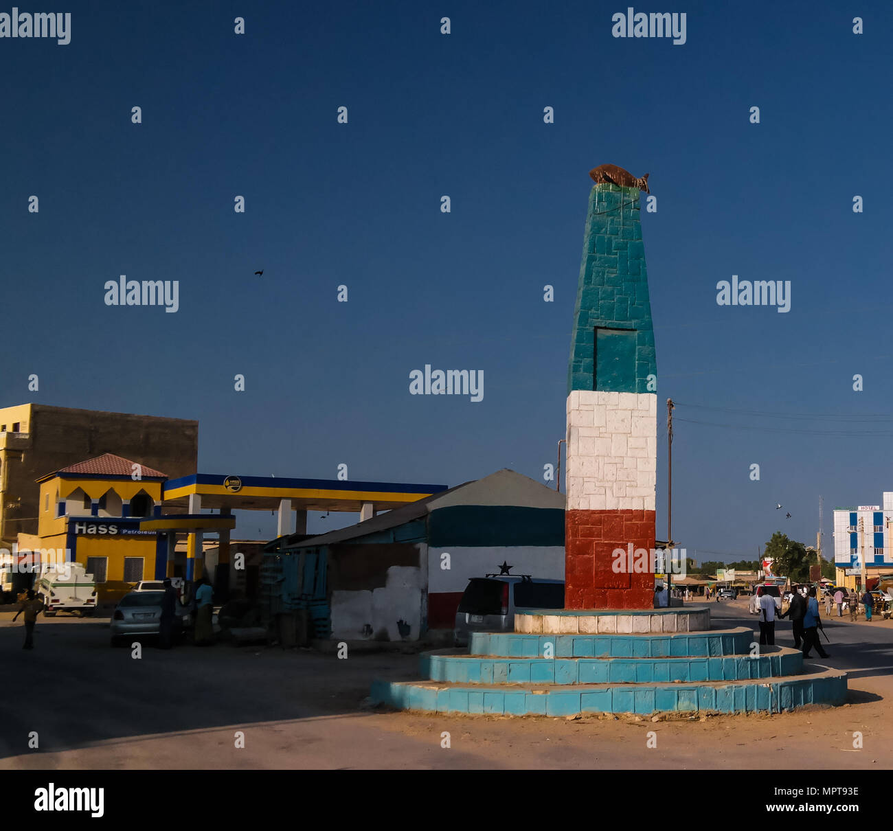Fish monument in the center of Berbera, Somalia Stock Photo - Alamy