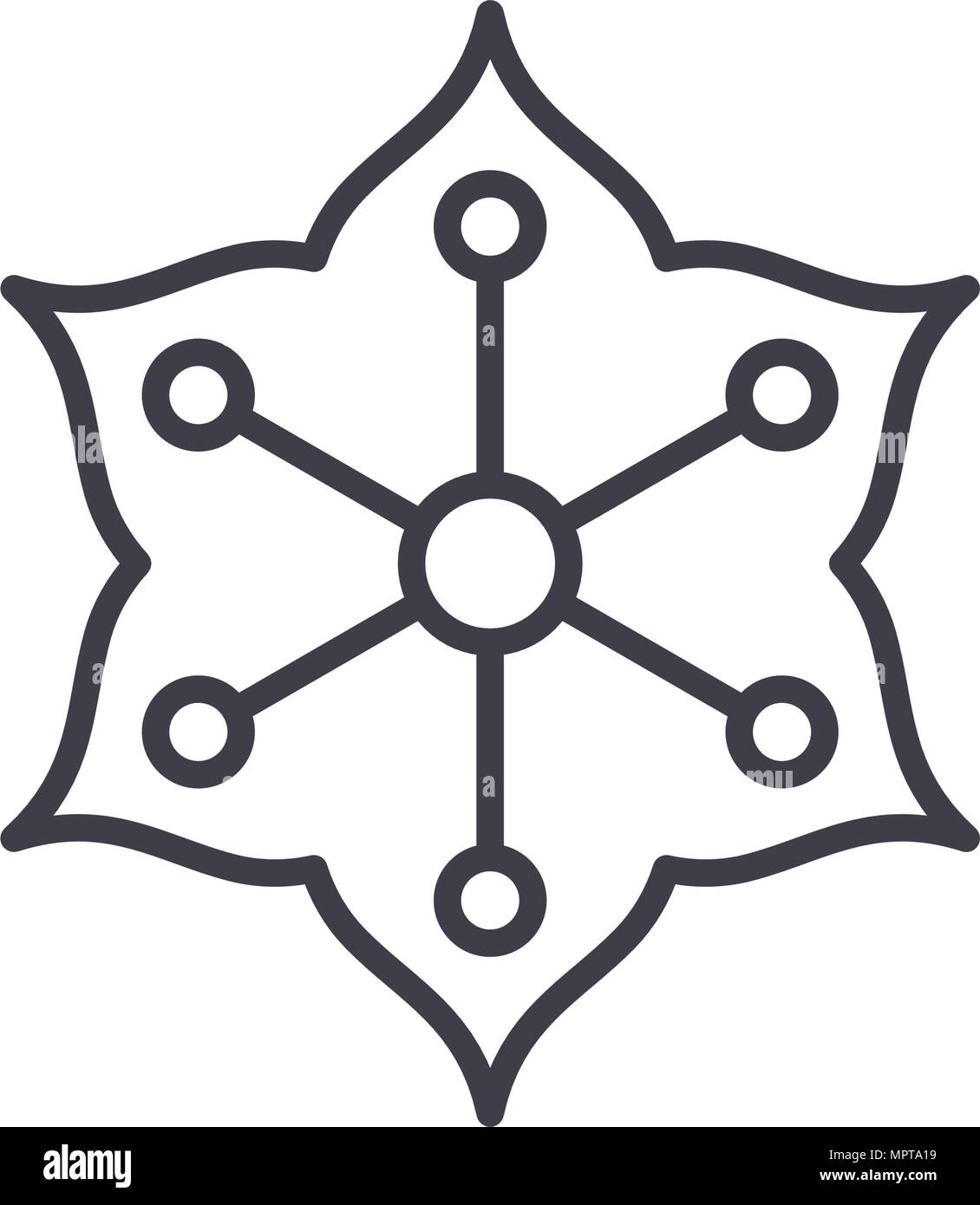 Jasmine flower bud macro Stock Vector Images - Alamy