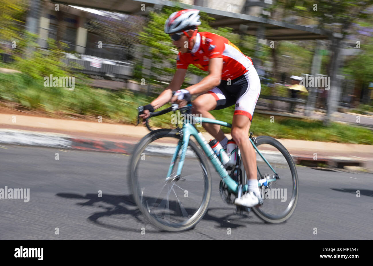 bucycle rider in a race, in motion Stock Photo - Alamy