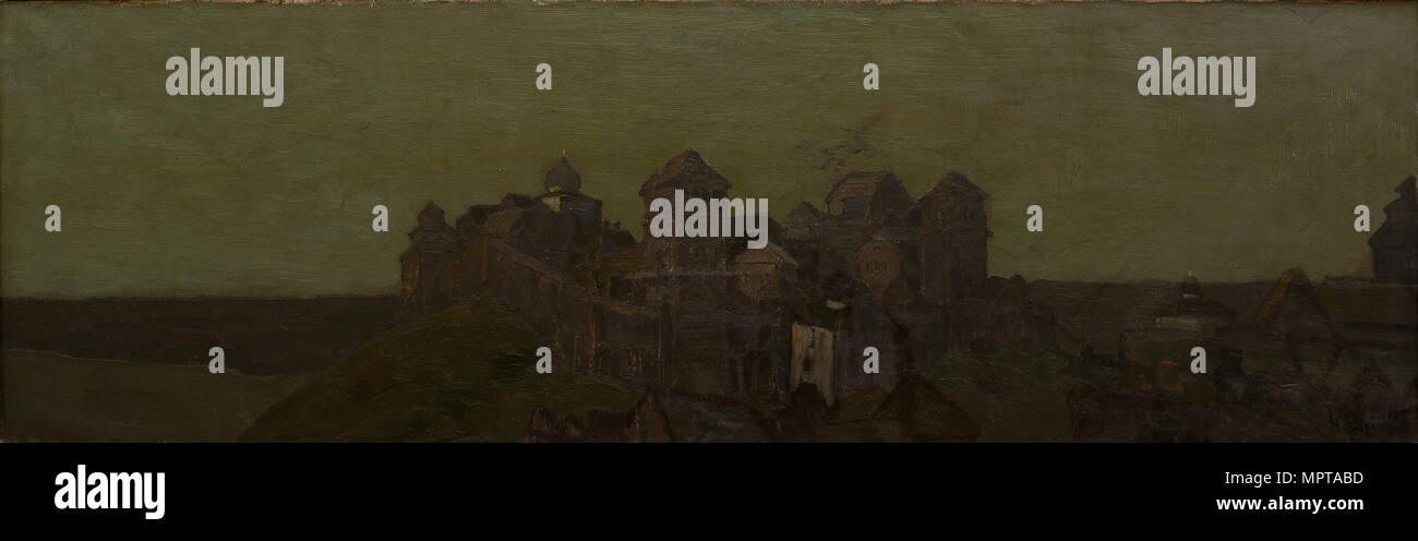 A Town, Morning, 1901 Stock Photo - Alamy